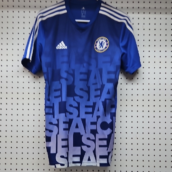 adidas | Shirts | Adidas Blue Chelsea Fc Graphic Tshirt | Poshmark